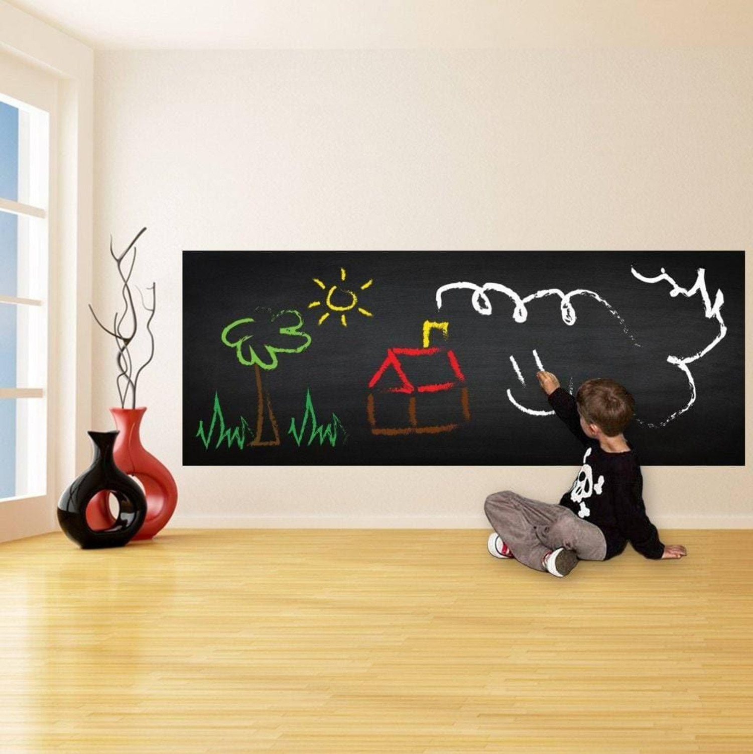 Blackboard Elegance: Reusable Chalkboard Wall Sticker - Walmart.com