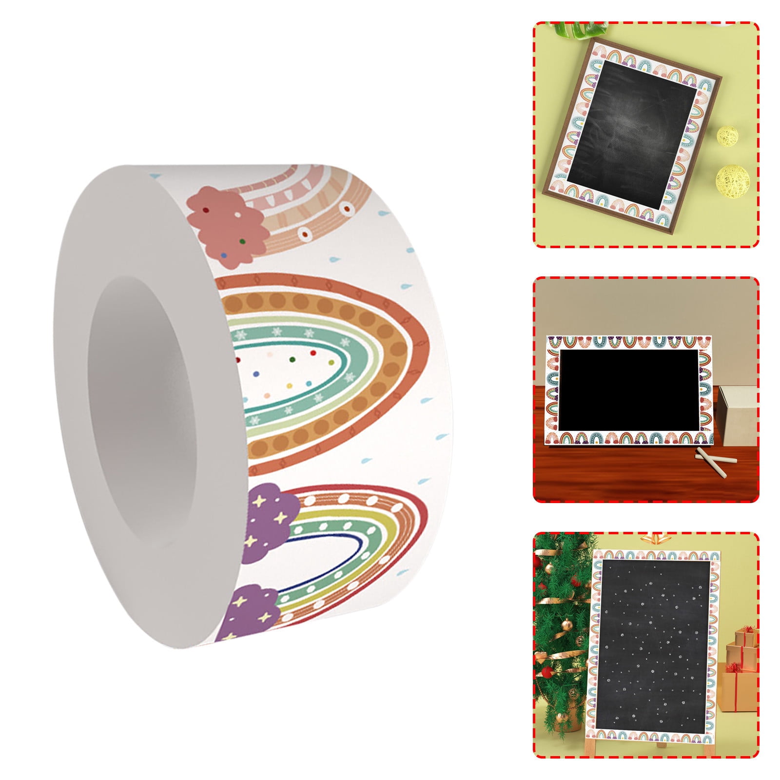 Blackboard Newspaper Border Decoration Clearance Sale! Fengga Border Stickers Blackboard Rainbow ...
