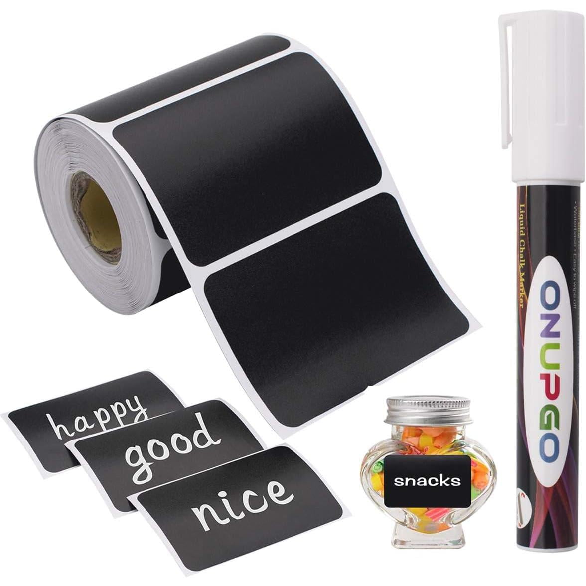 Blackboard Stickers -180 Waterproof and Reusable Blackboard Stickers ...