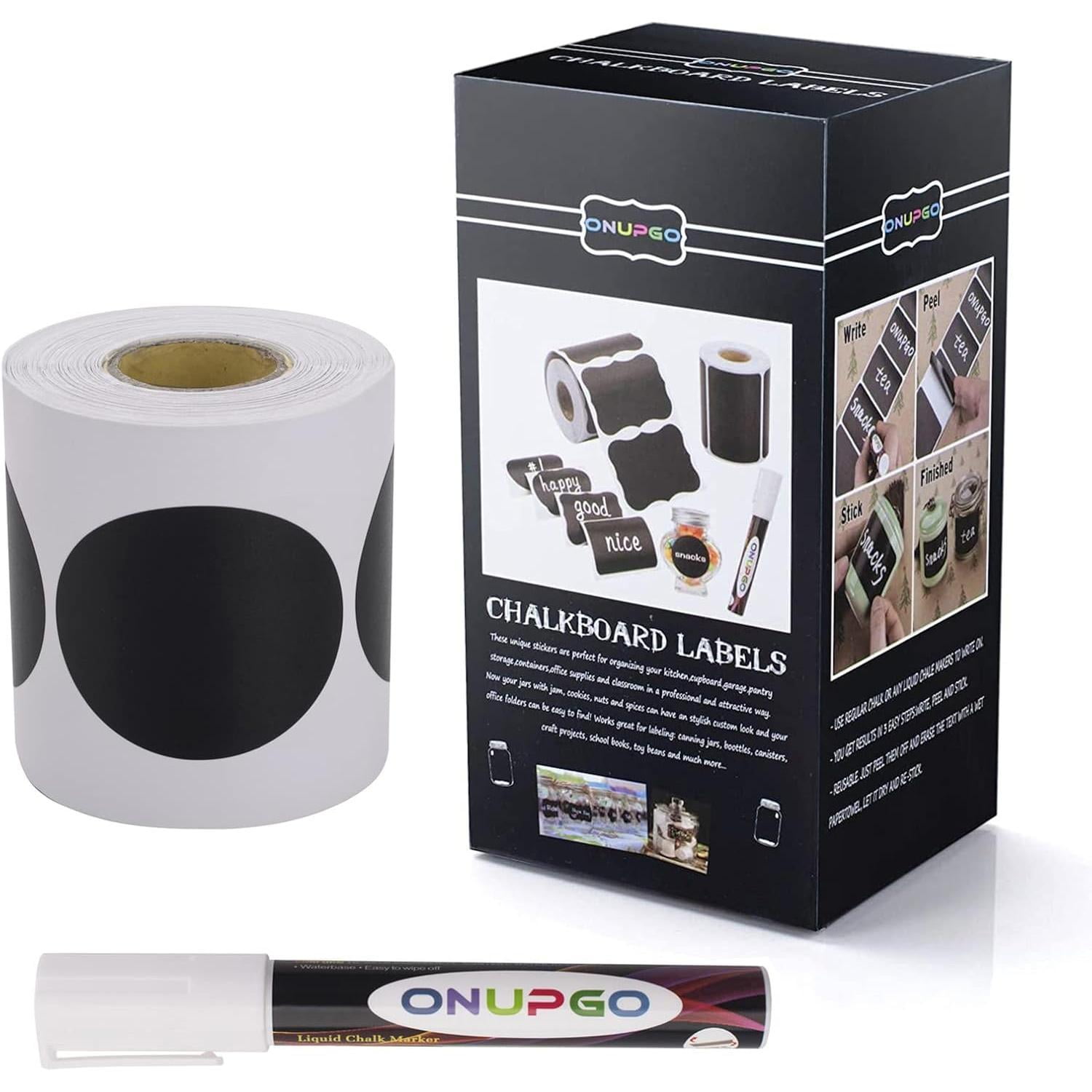 Blackboard Stickers -180 Waterproof and Reusable Blackboard Stickers ...