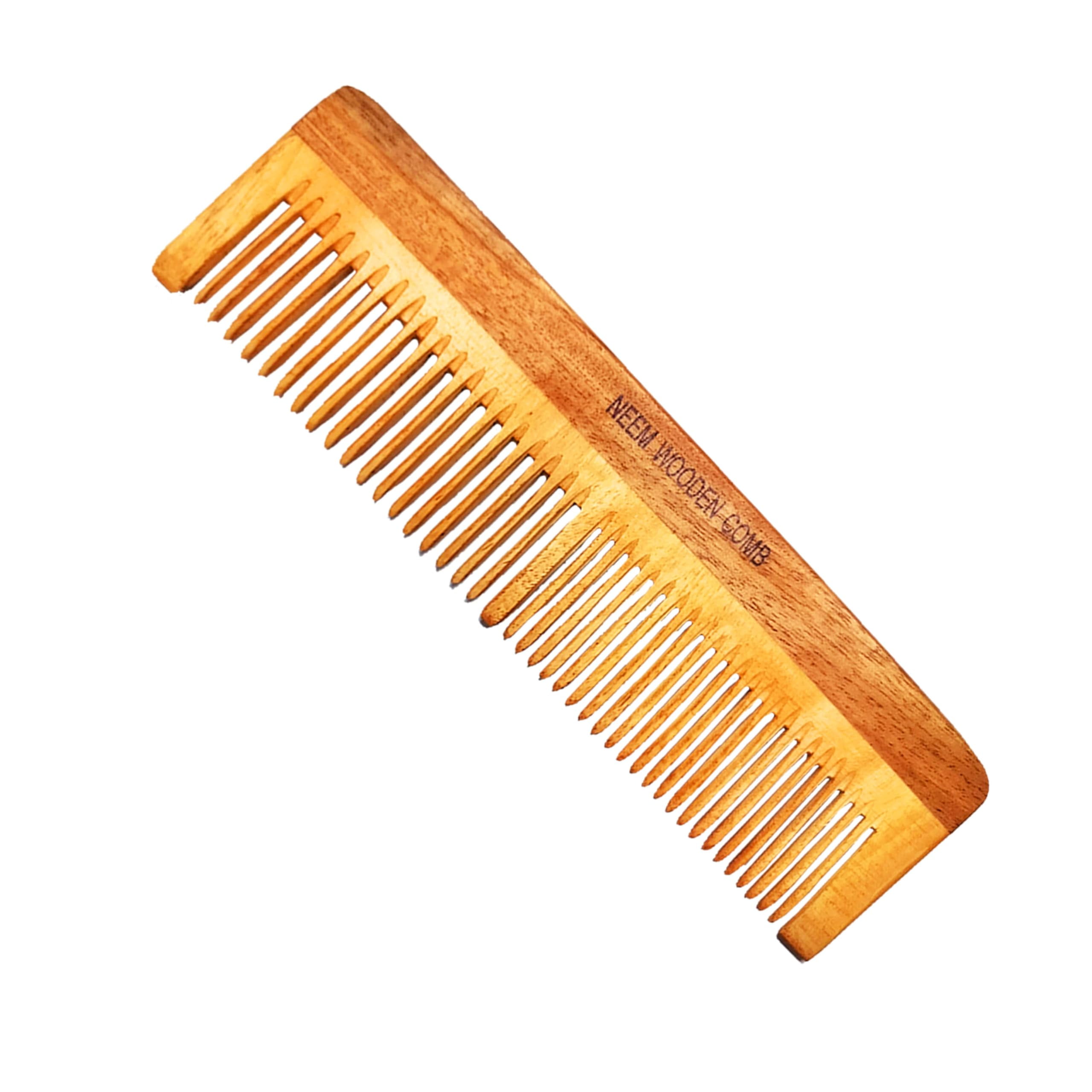 Blackboss Handmade Wooden Combs Big Size Kacchi Neem Wood Comb Set ...