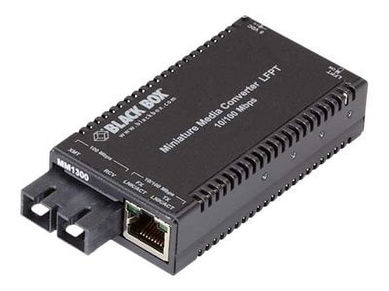 Blackbox Multipower Miniature Fast Ethernet Fiber Media Converter ...
