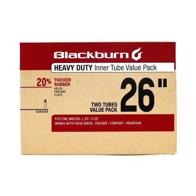 Blackburn's Heavy Duty Bicycle Inner Tube 26IN Schrader Valve with Tire Levers - Walmart.com