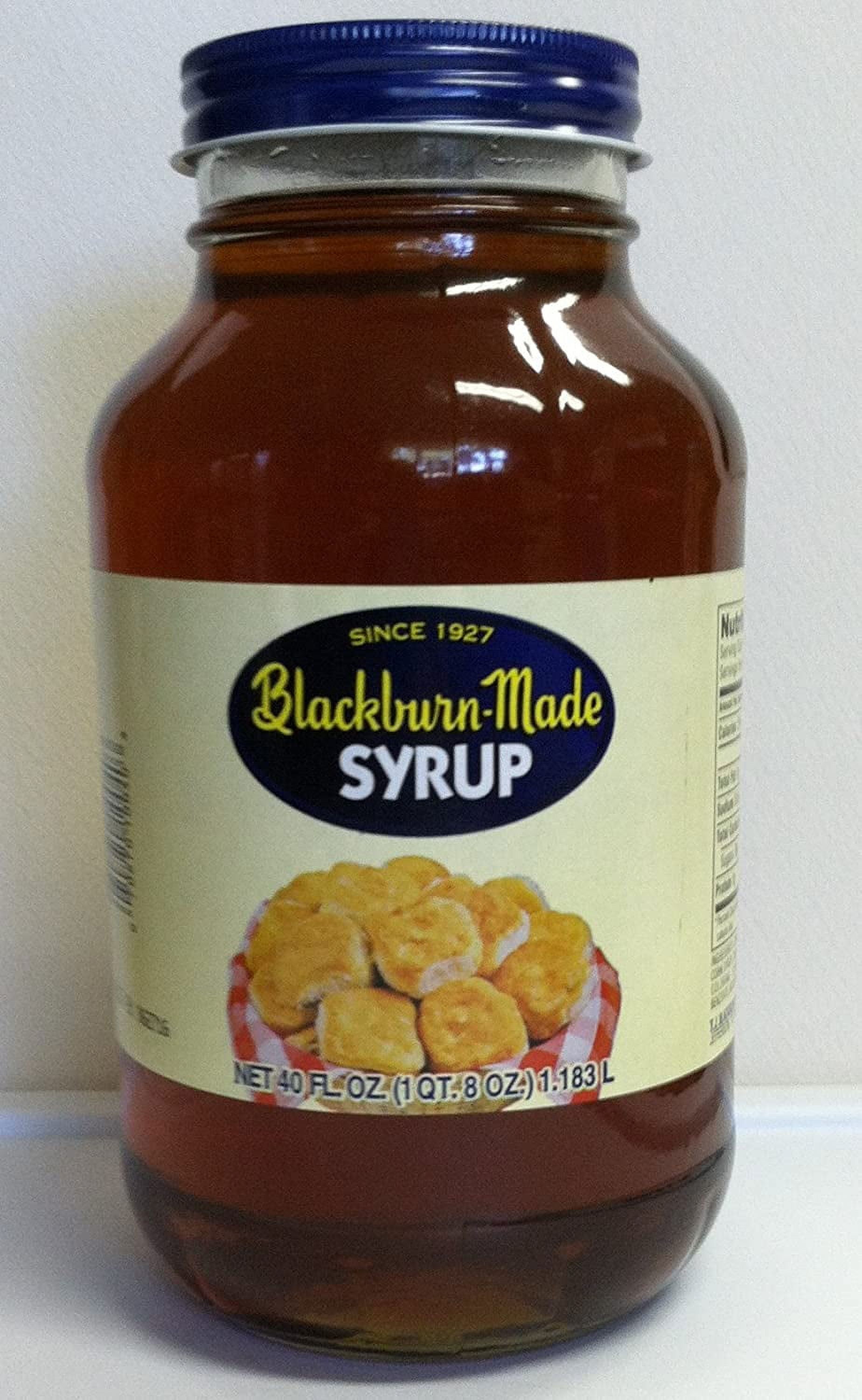 Blackburn-Made Old Fashioned Pancake Syrup, Clear Sugar, One Quart ...