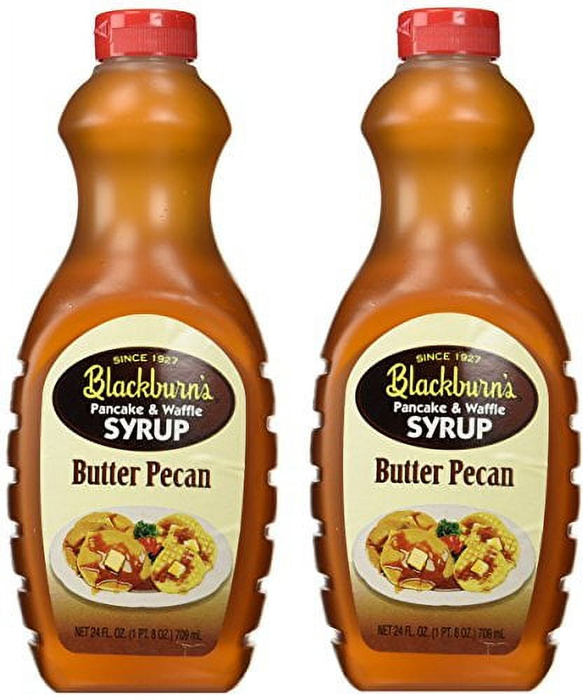 Blackburn's Pancake & Waffle Syrup, Butter Pecan Flavor, 24 Oz. (Pack ...