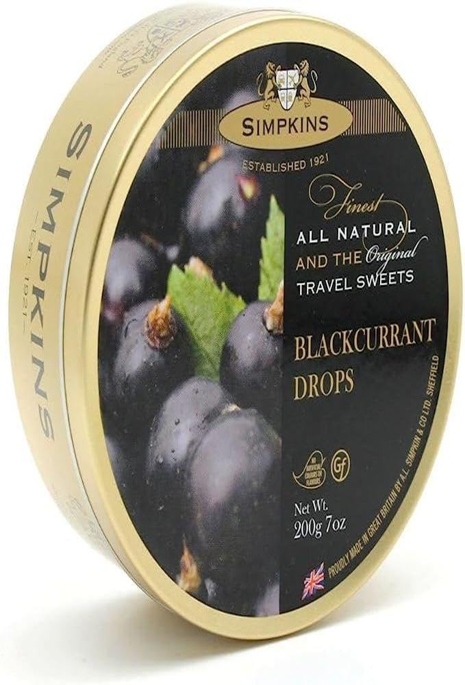 Blackcurrant Travel Sweets x 3 tins, 7oz/ 200gms - Walmart.com