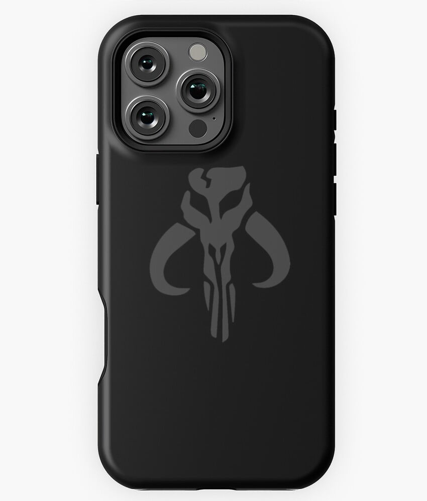 Blacked Out Boba Skeleton M12840 Phone case for iPhone 11 to 16 Pro Max ...