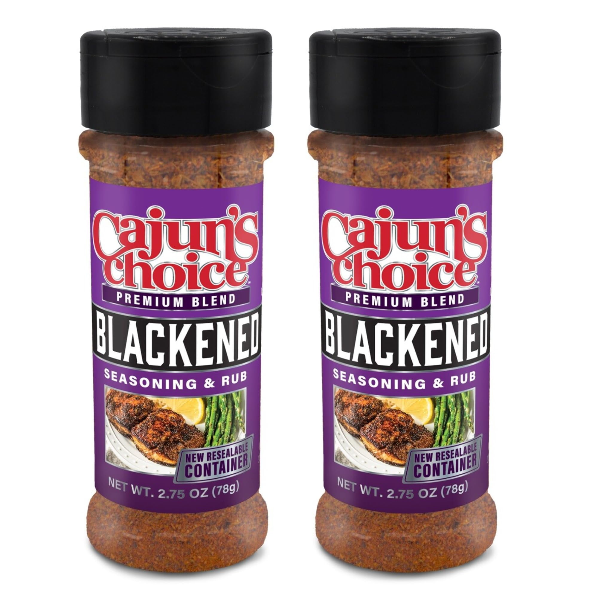 Blackened Seasoning 2.75 oz Cajun's Choice Louisiana Foods (2 Pack) E22 ...