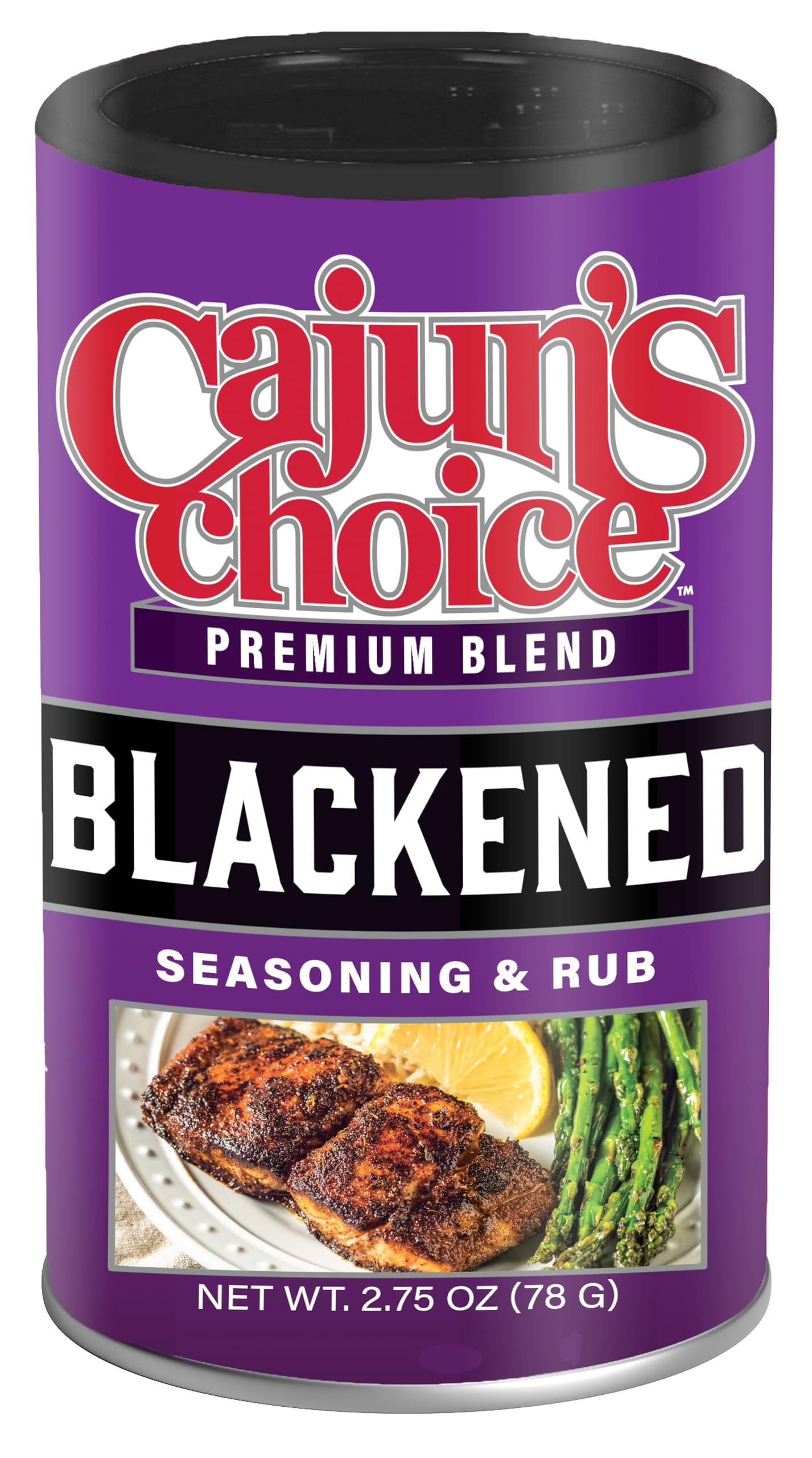 Blackened Seasoning 2.75 oz Cajun's Choice Louisiana Foods (Pack of 4 ...