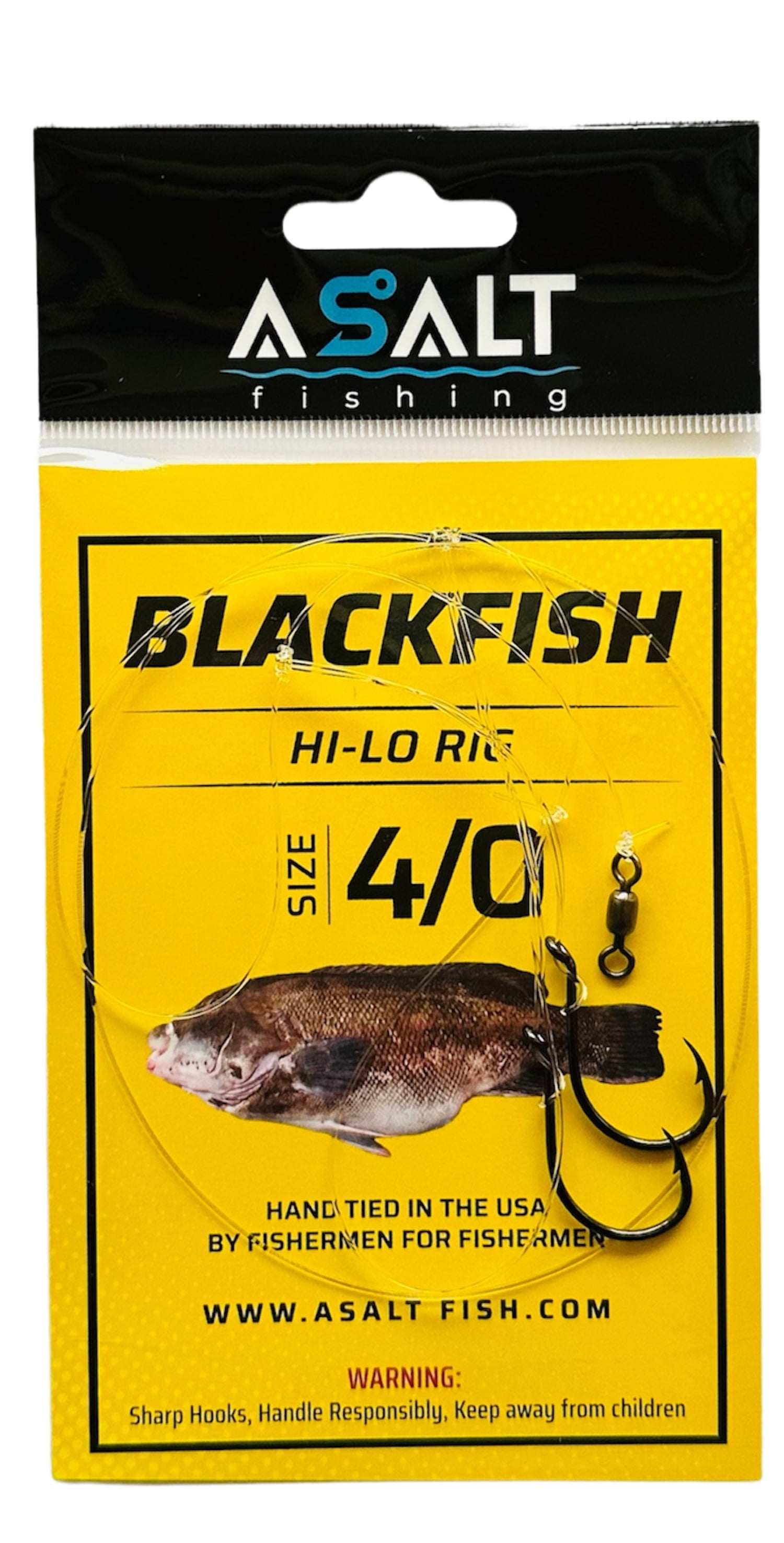 Asalt Fishing Hi-Lo Blackfish (Tautog) Rigs Size 4/0 - Walmart.com