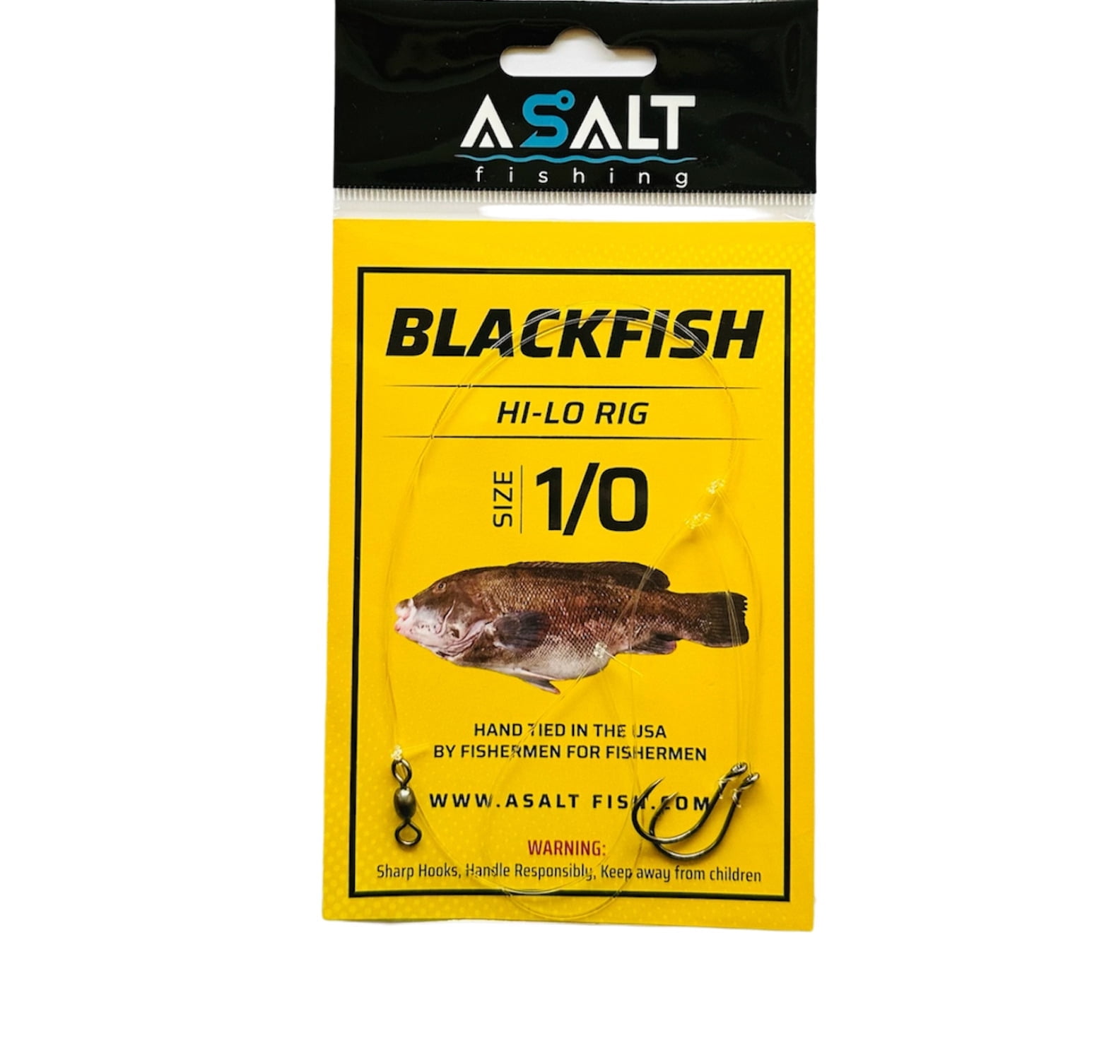 Asalt Fishing Hi-Lo Blackfish (Tautog) Rigs Size 3/0 - Walmart.com