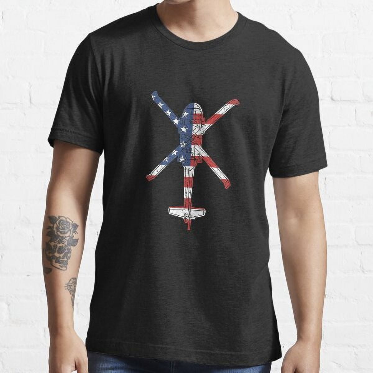 Blackhawk American Flag Military Attack Helicopter Uh60 Gear Essential ...