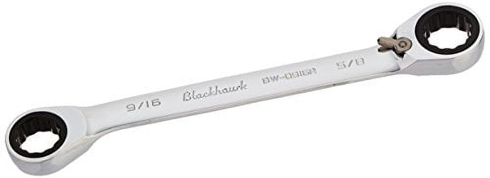 Blackhawk BW-0916R Full Polish Double Box Reversible Ratcheting Wrench ...