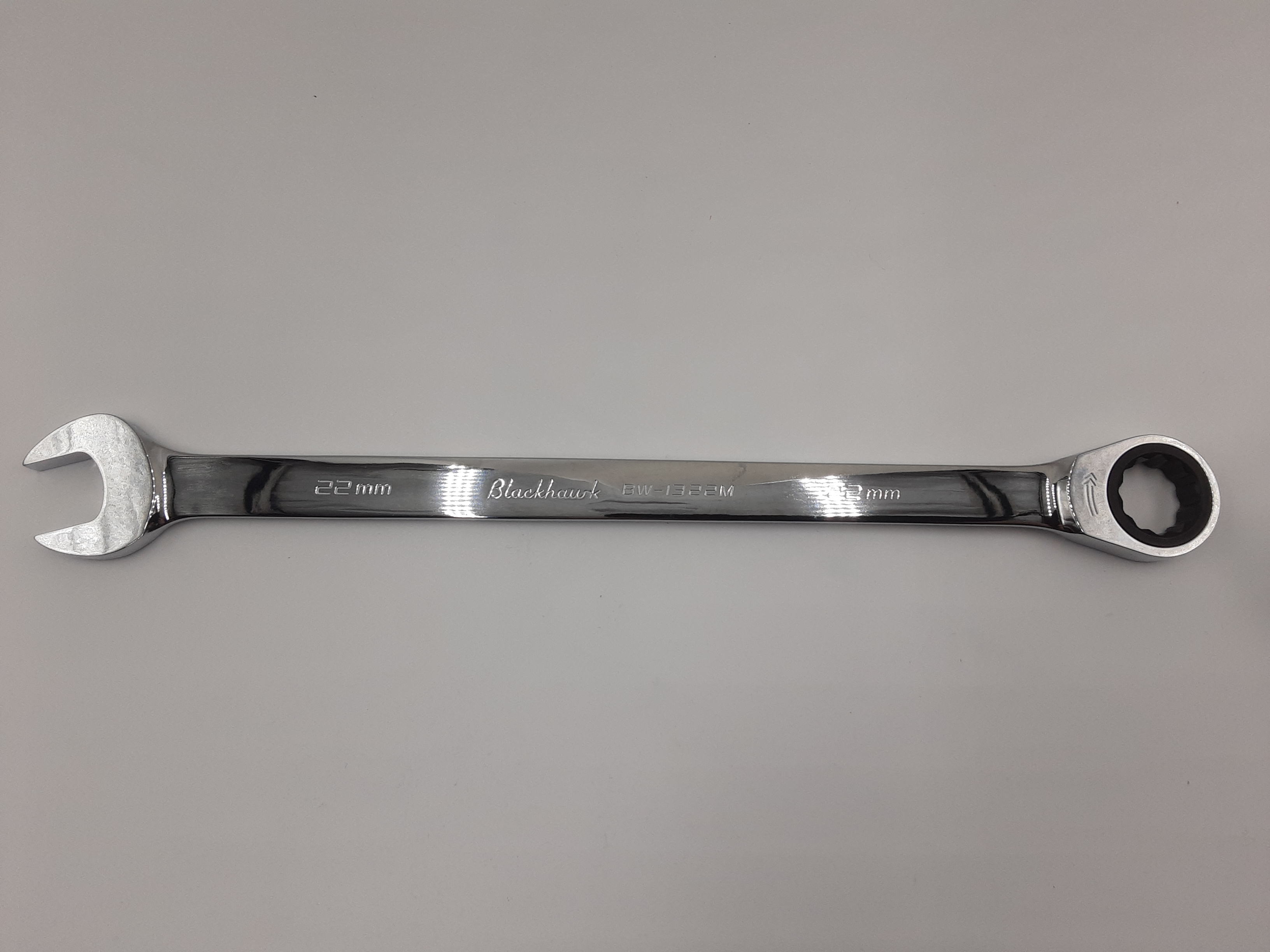 Blackhawk BW-1322M Full Polish XL Combination Non-Reversible Ratcheting ...