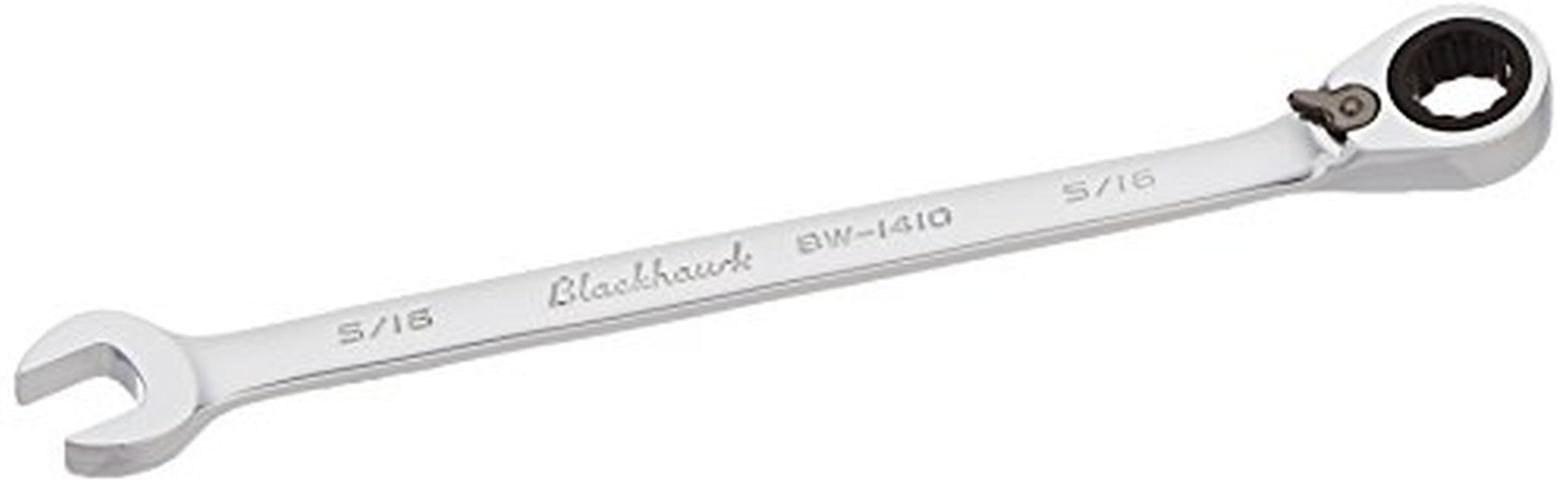 Blackhawk BW-1410 12 Pt Combo Rev Ratcheting Wrench,5/16",Full Polish ...
