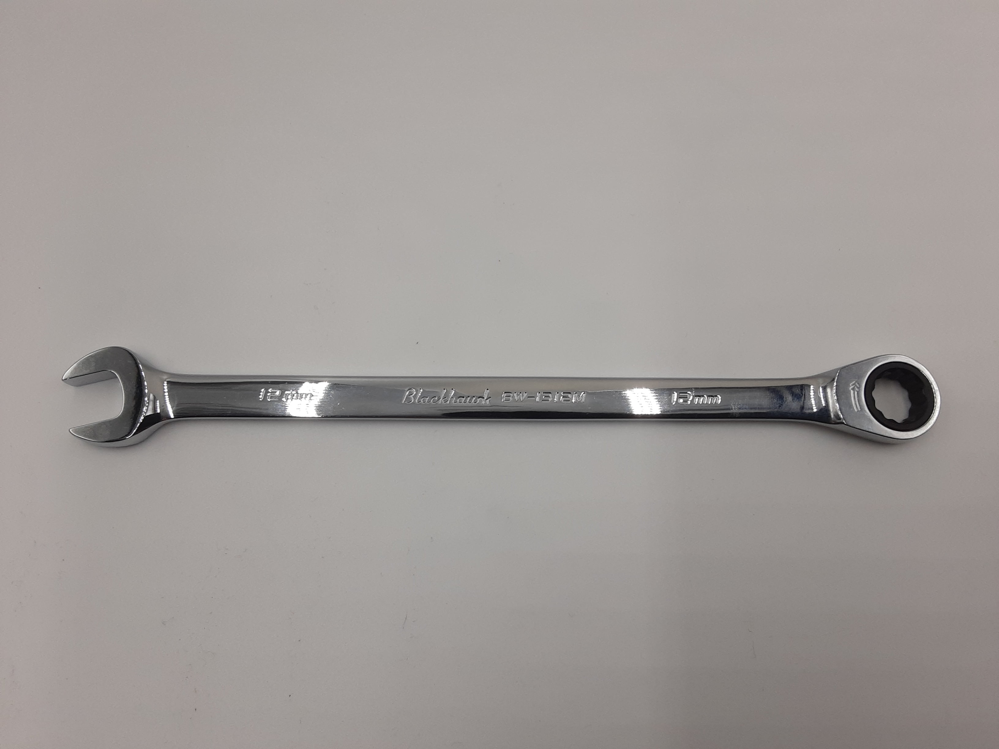 Blackhawk Full Polish XL Combination Non-Reversible Ratcheting Wrench ...