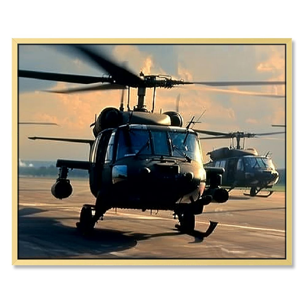 Blackhawk Helicopters US American Military Poster Modern Wall Art ...