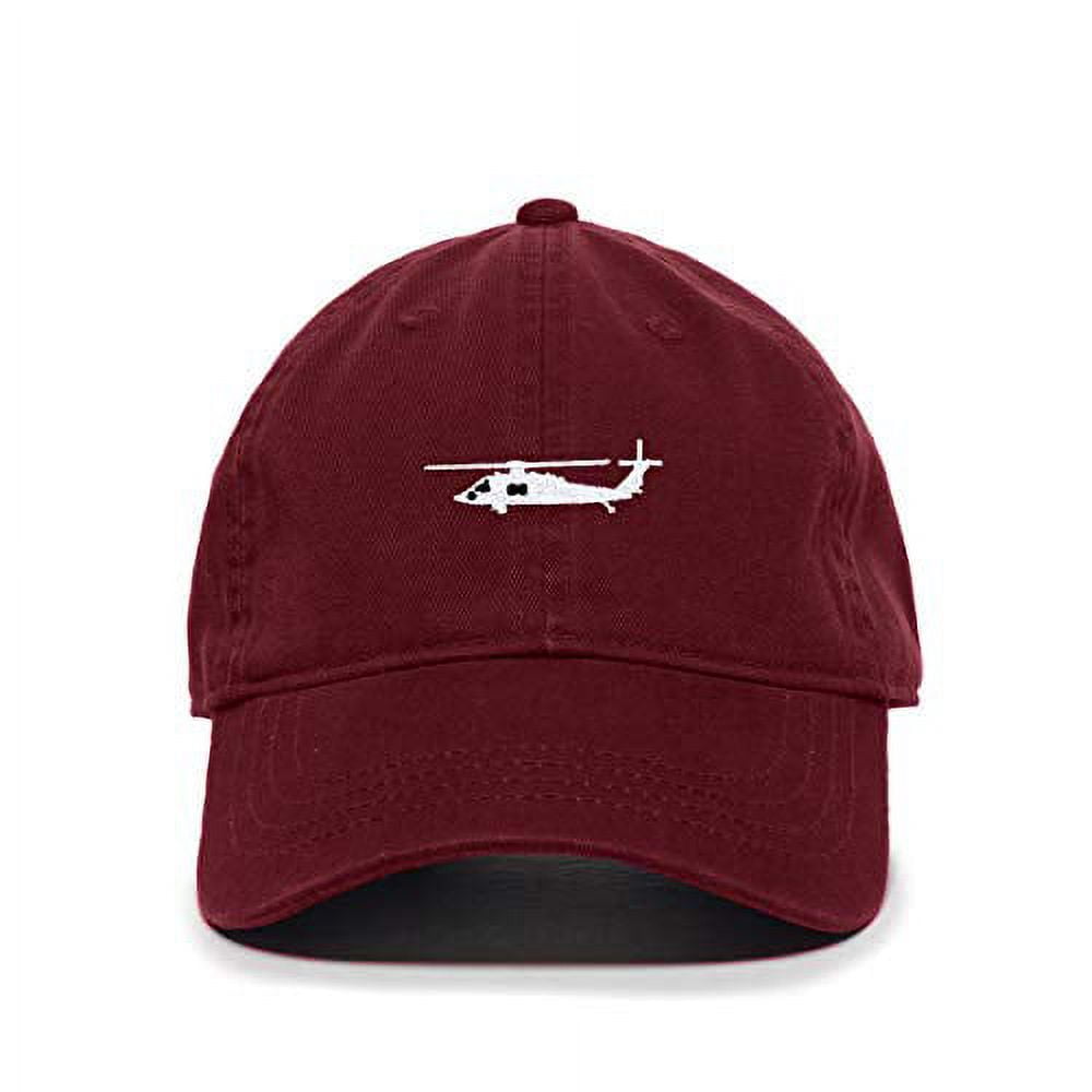 Blackhawks Baseball Cap Embroidered Cotton Adjustable Dad Hat Burgundy ...