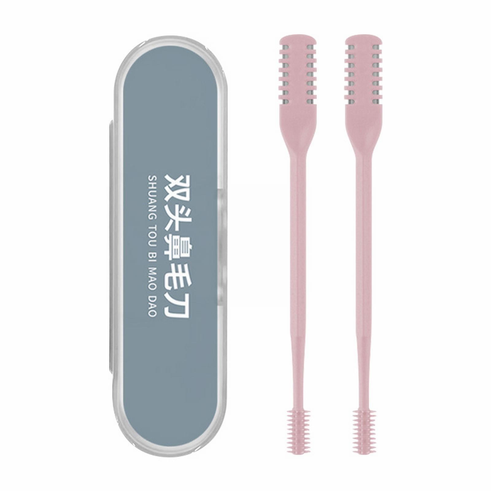 Blackhead Remover Eyebrow Razor Stainless Steel Double Head Nose Hair ...