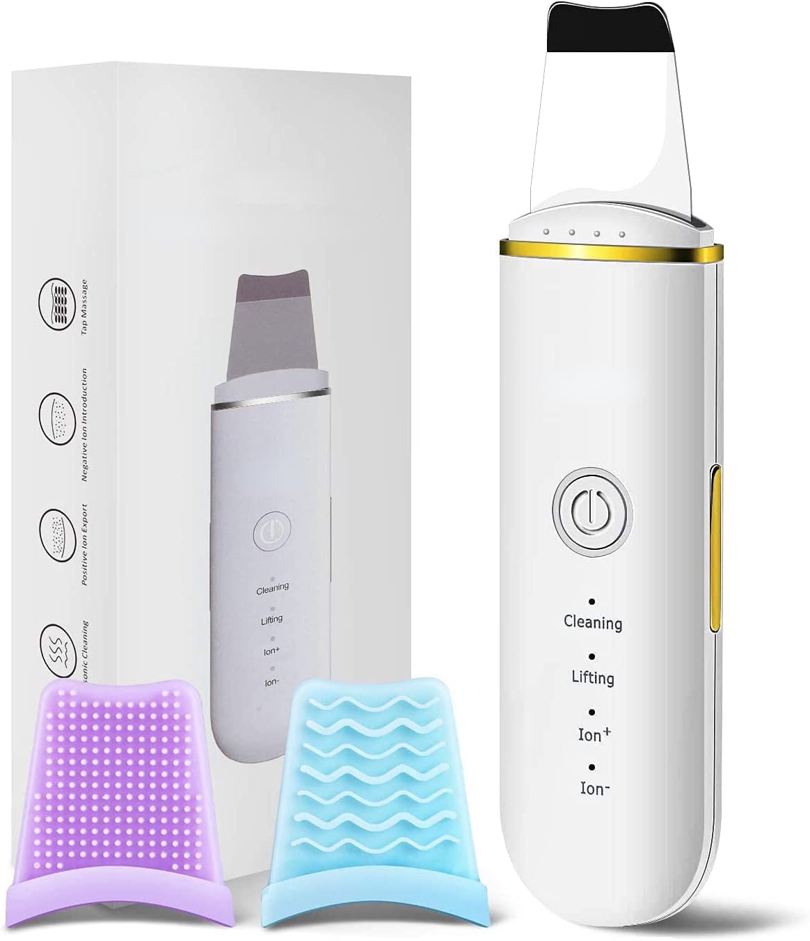 GUGUG Blackhead Remover & Pore Cleanser, Facial Extraction Tool with 4 ...