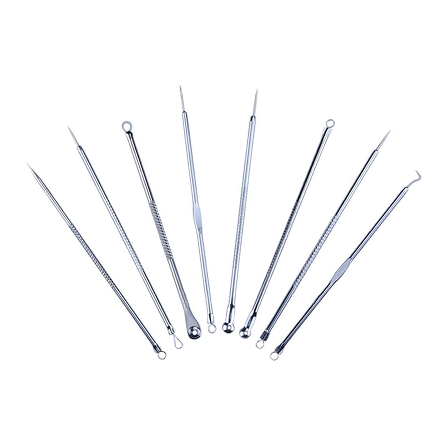 Blackhead Remover Pimple Popper Tool Acne Comedone Zit Extractor Kit 8 ...