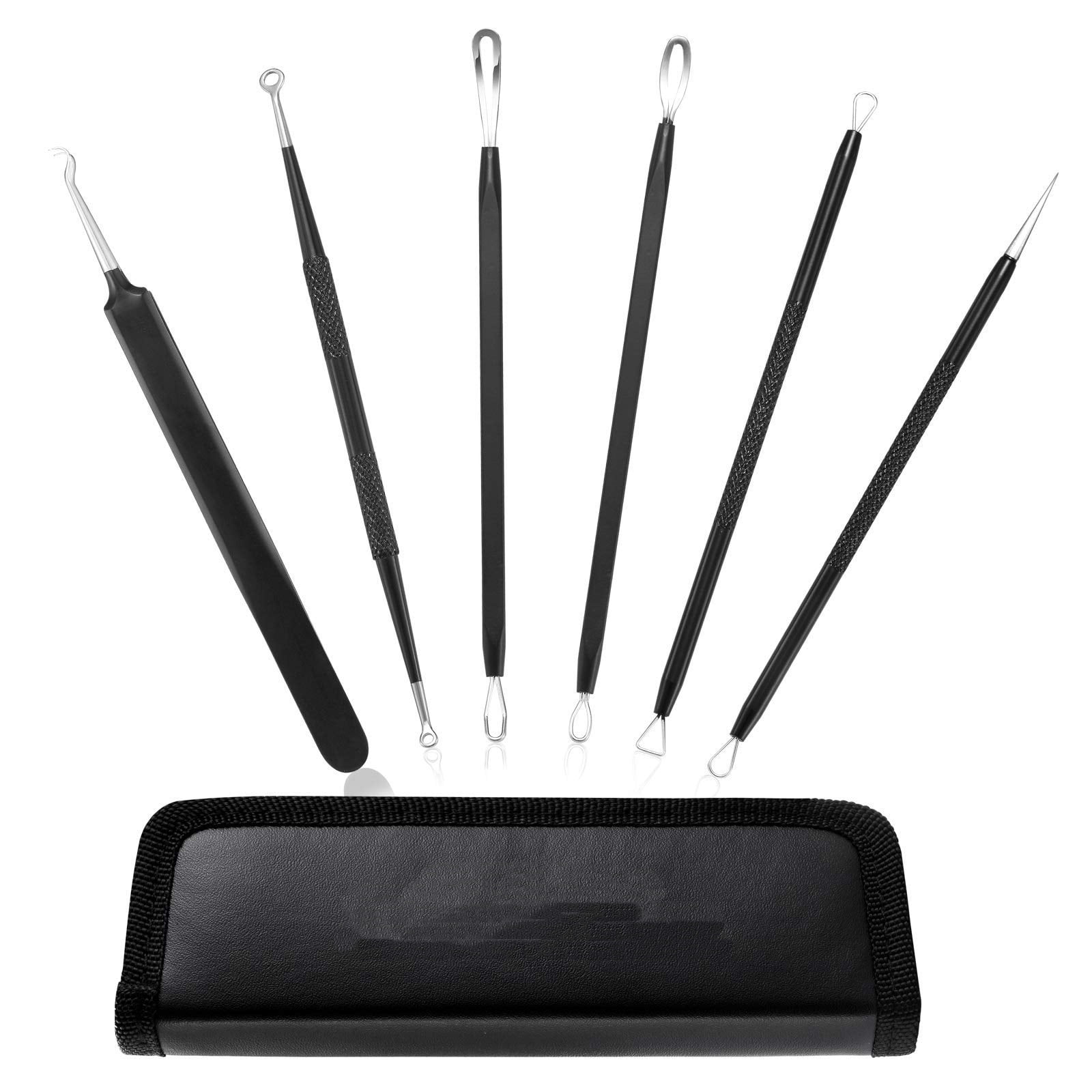 Blackhead Remover Pimple Popper Tool Kit - (6 Piece Kit) - Professional ...