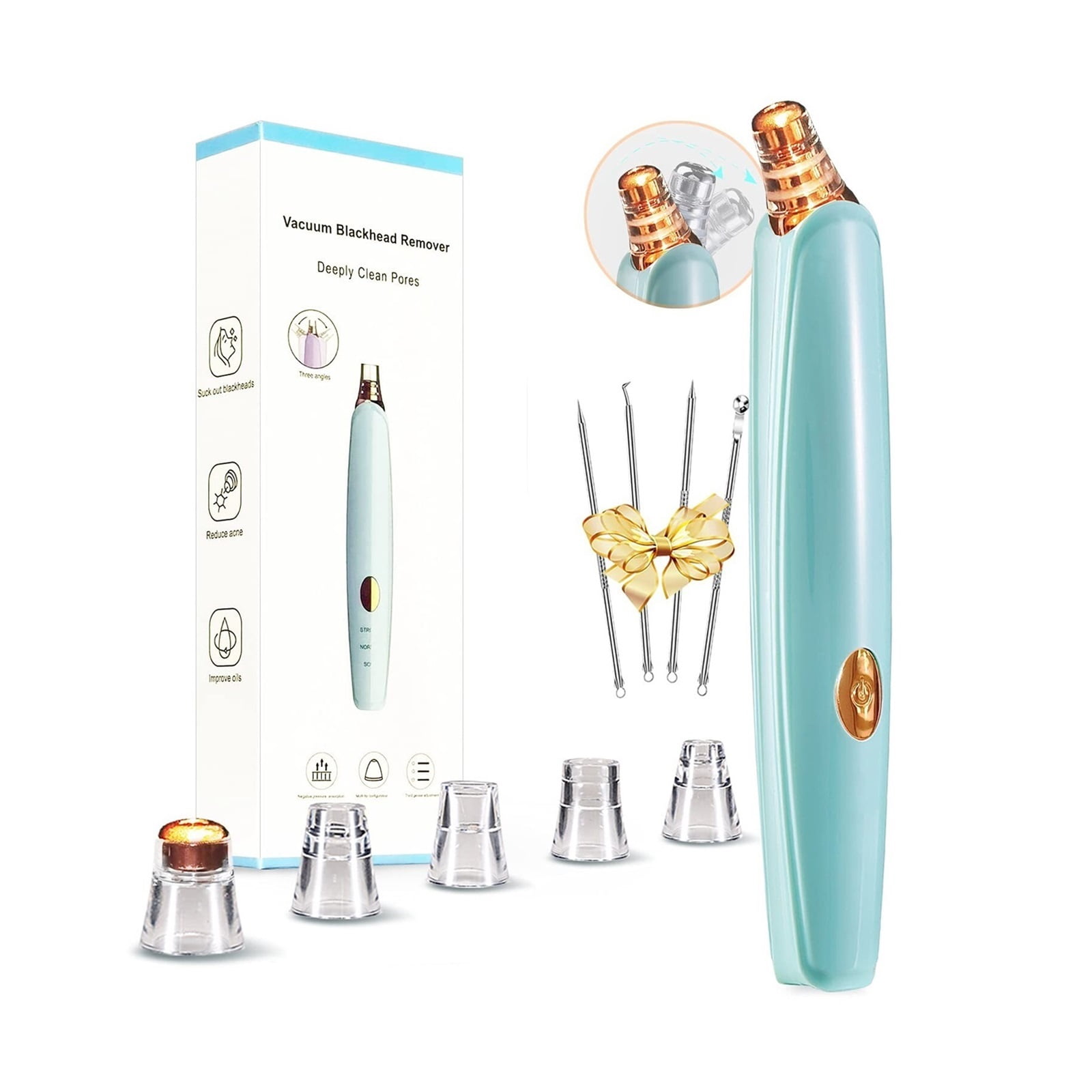 Blackhead Remover Pore Vacuum Cleaner - Upgraded Facial Pore Cleaner ...