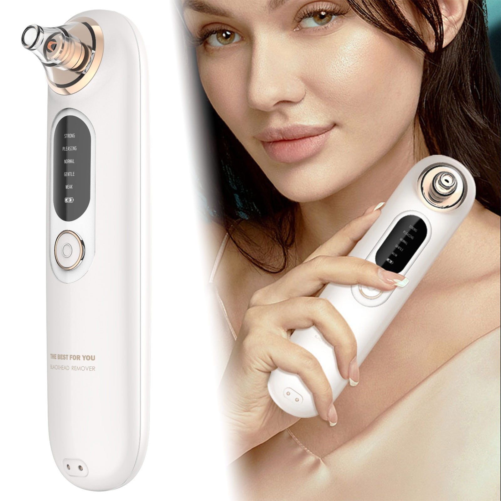 Blackhead Remover Pore Vacuum Kit For Face 5 Adjustable Suction Levels ...