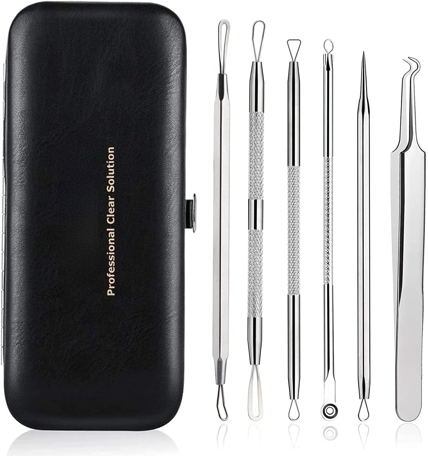 Blackhead Remover Tool Comedones Extractor Acne Removal Kit for Blemish ...