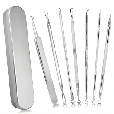 DUcare Pimple Popper Tool Kit 9 Pcs Blackhead Remover Tools Pimple ...