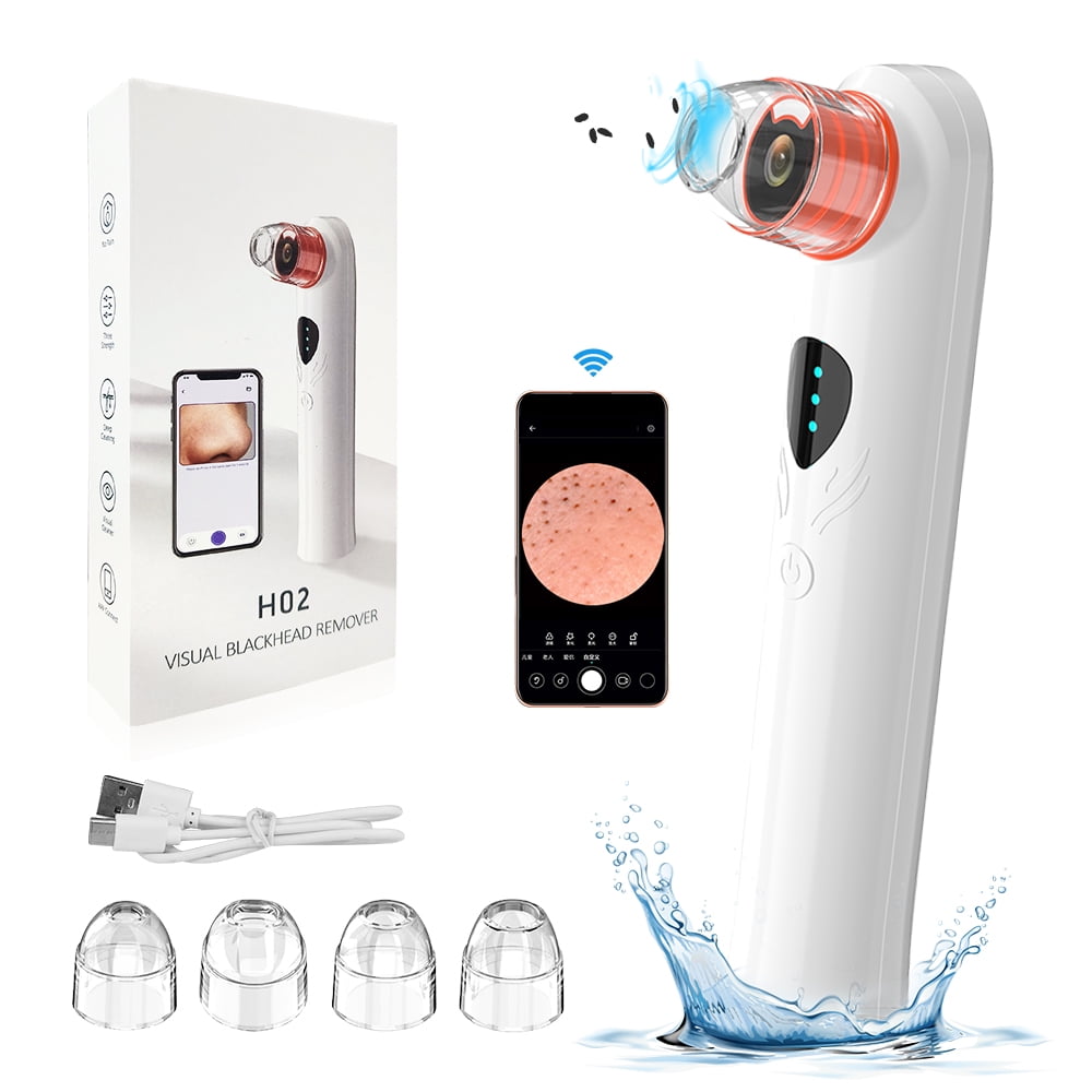 Blackhead Remover Vacuum with Pore Camera Electric Acne Extractor Pore ...