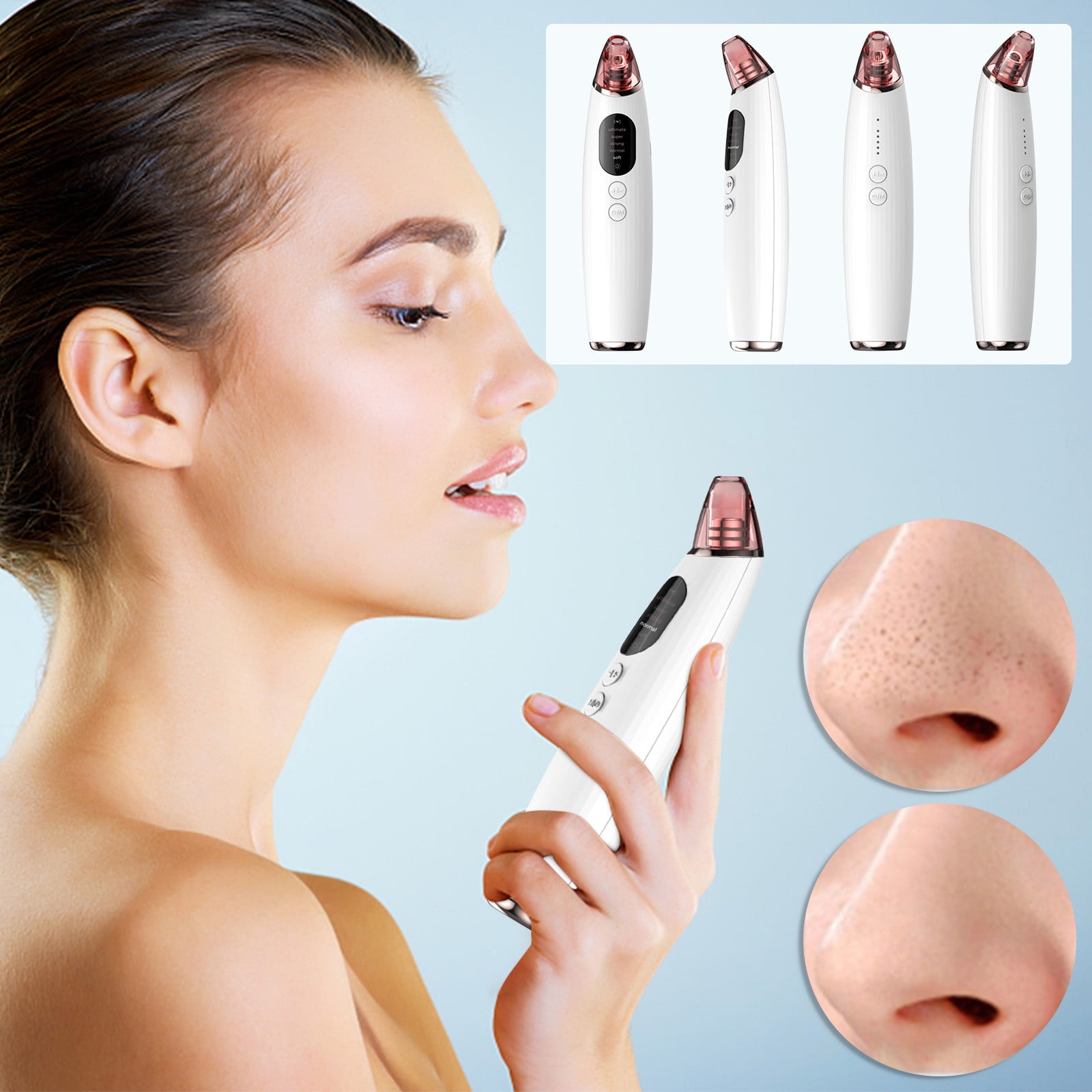 Blackhead Suction Device, Portable Facial Cleanser, Usb Rechargeable ...