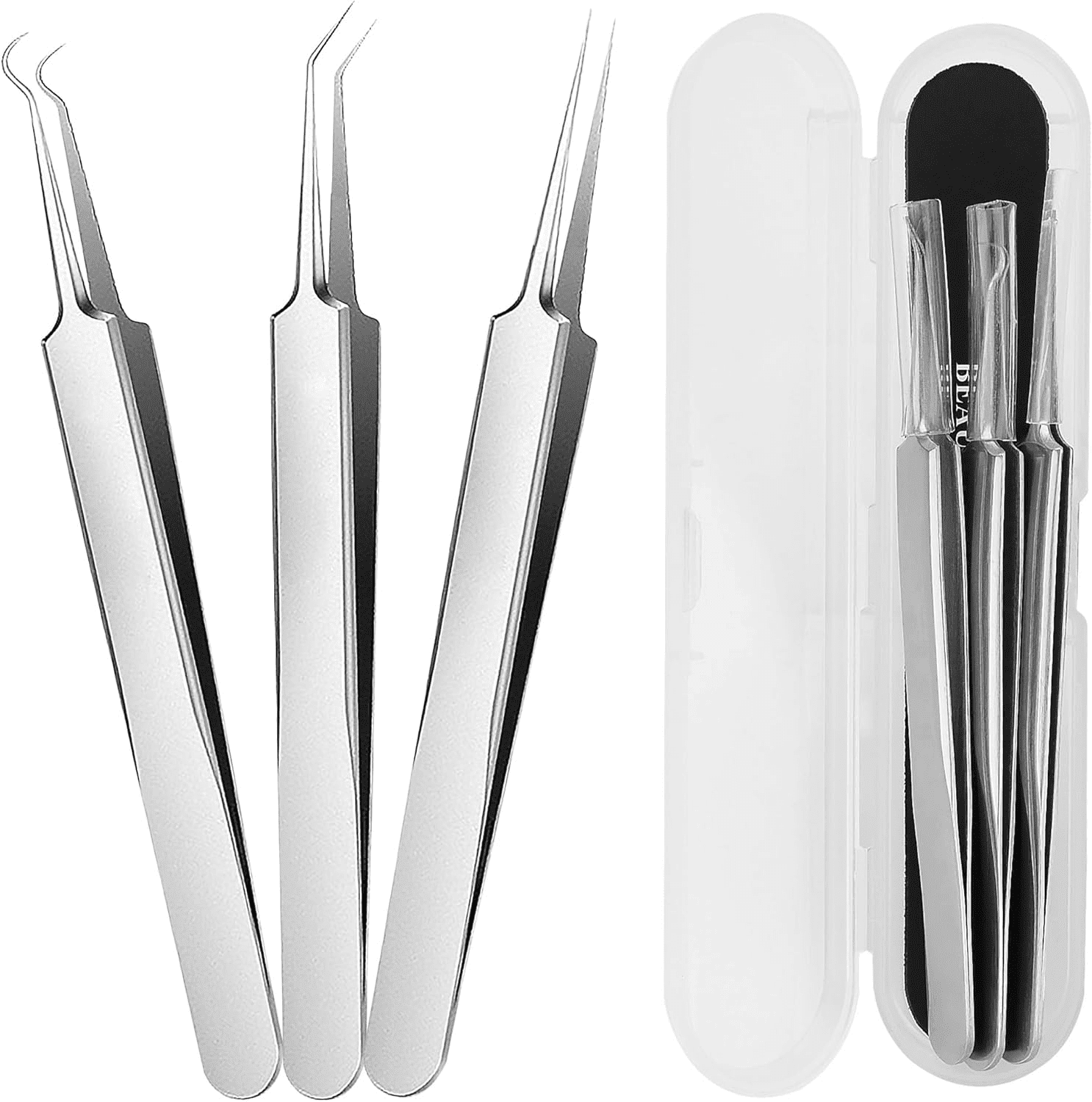 Customer reviews for Blackhead Tweezers, Pimple Popper Tool Kit ...