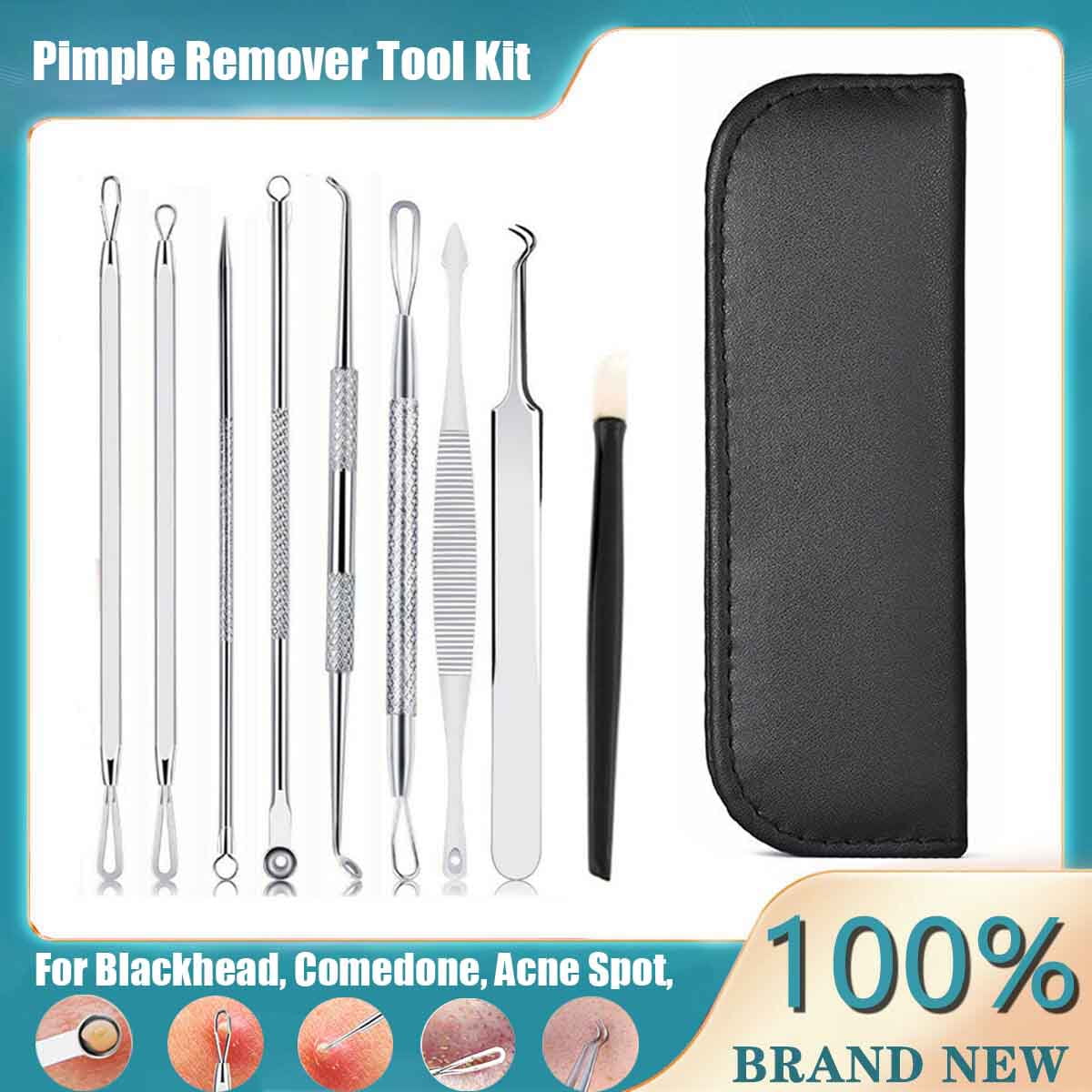 Blackhead Whitehead Pimple Popper Remover Tool Acne Comedone Extractor ...