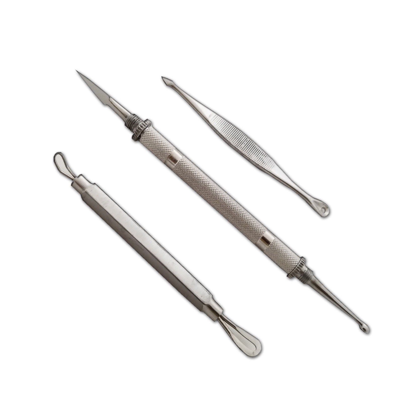 Blackhead Whitehead Pimple Spot Comedone Extractor Remover Popper Tools ...
