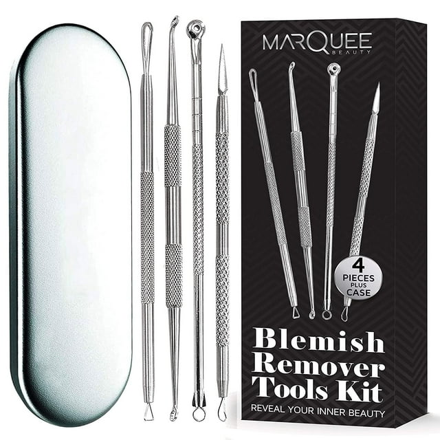 Blackhead, Whitehead, Pimple, Zit Remover Kit, Comedone Extractor Tool ...