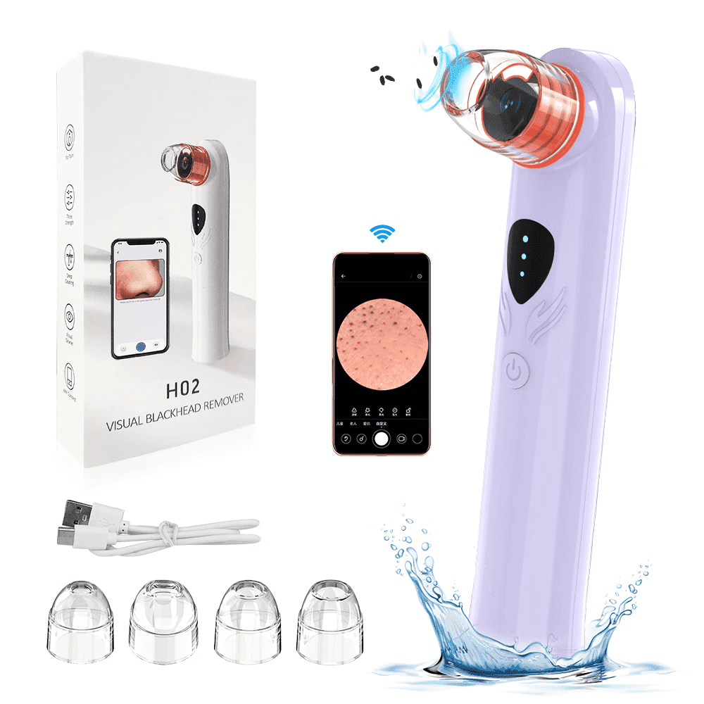 Blackheads Remover Pore Vacuum with Camera, 4 Tips 3 Modes Pinpointing ...