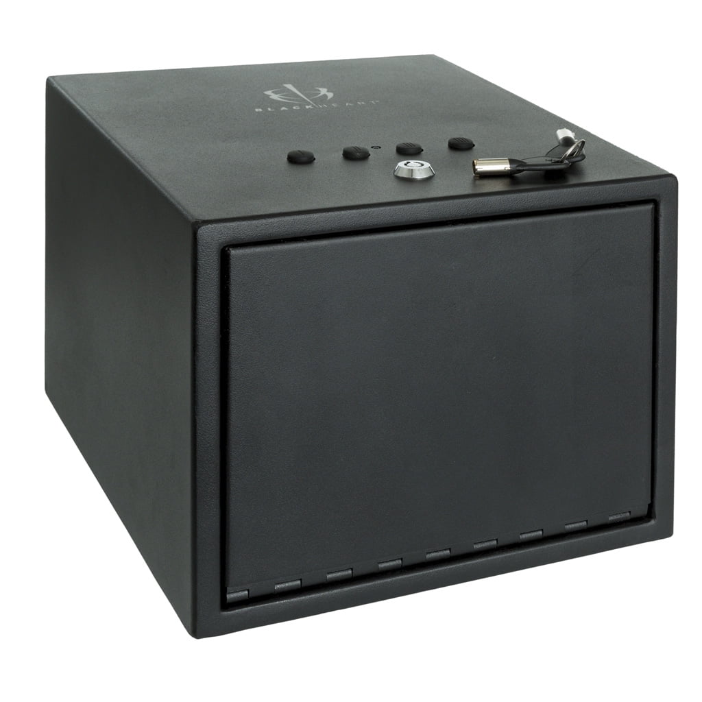 Blackheart Double Gun Hard Pistol Vault W/ Shelf Black - Walmart.com