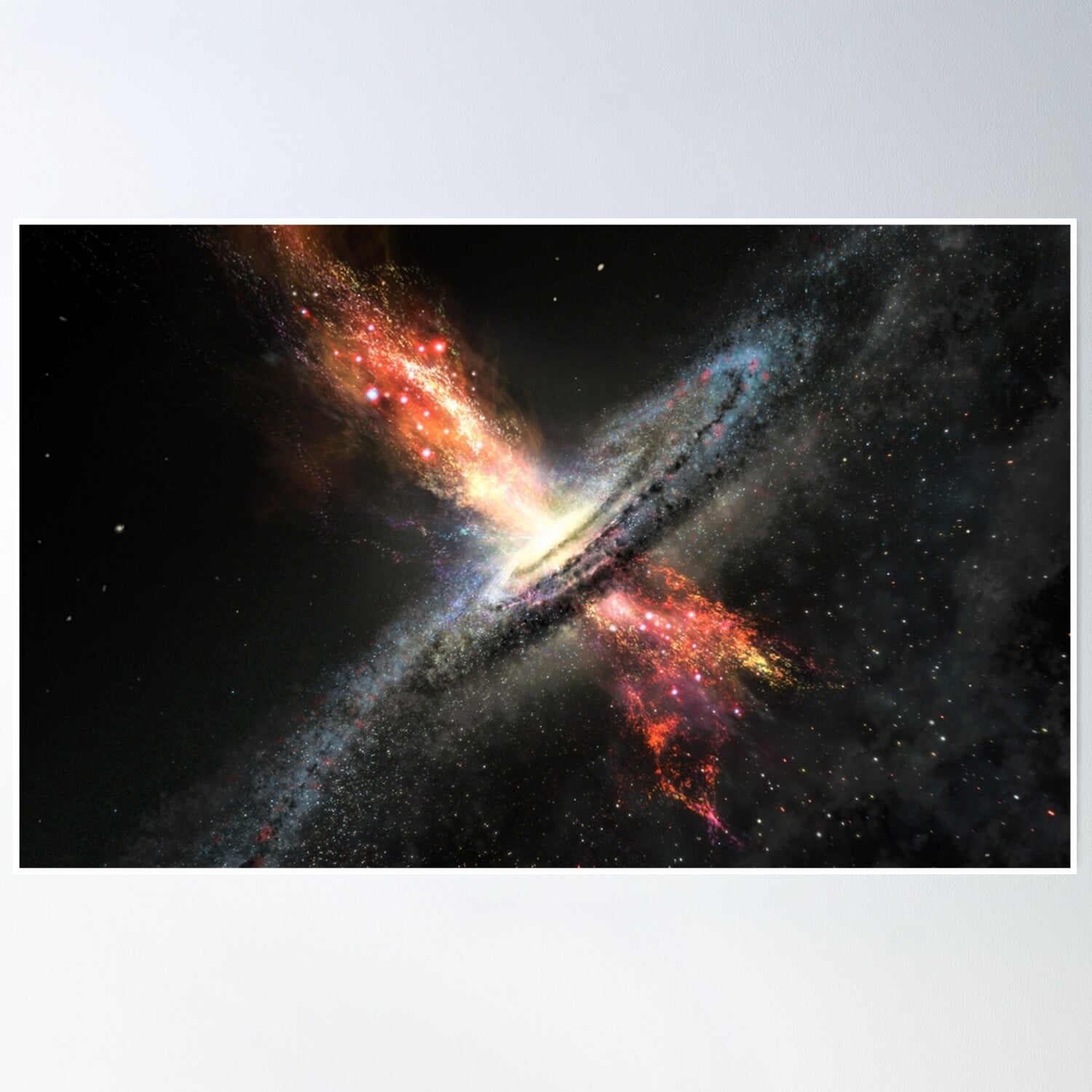 Blackhole Quasar High Quality Image Poster Wall Art, Modern Wall Decor ...
