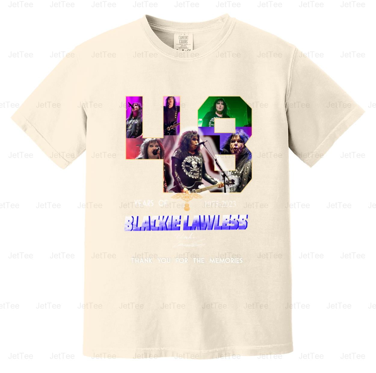 Blackie Lawless 48 Years 1975-2023 W.A.S.P. Vintage Retro Metal Comfort ...