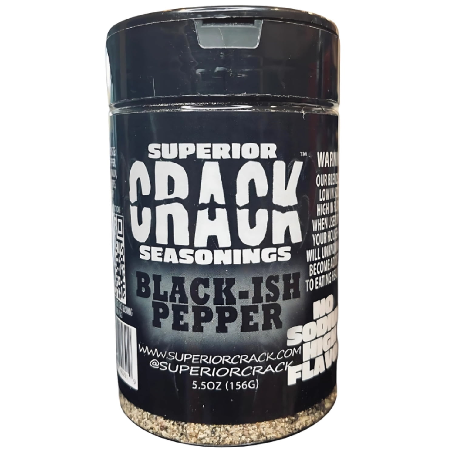 Blackish Pepper 5.5oz (156) - Sodium Free All Purpose Seasoning - Black ...