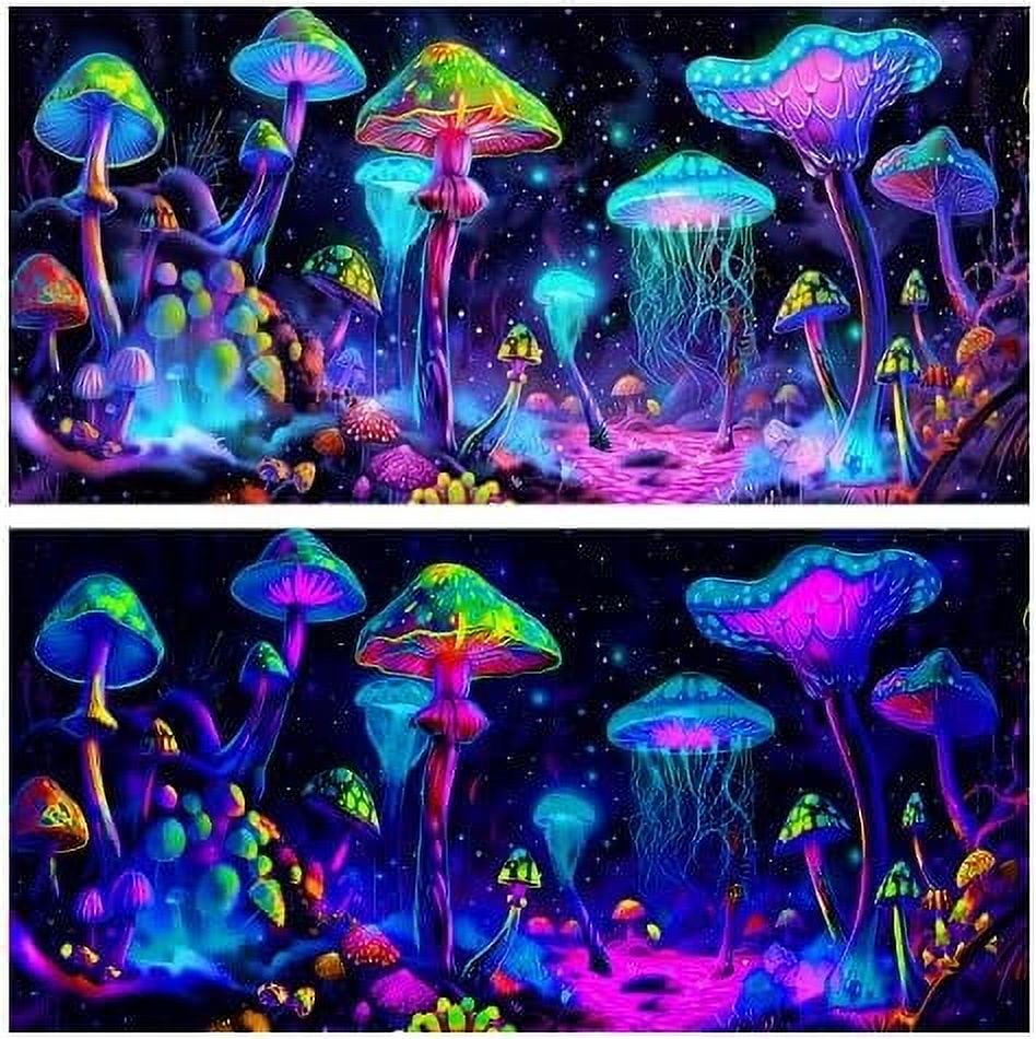 Blacklight Mushroom Black Light Aquarium Background UV Reactive ...