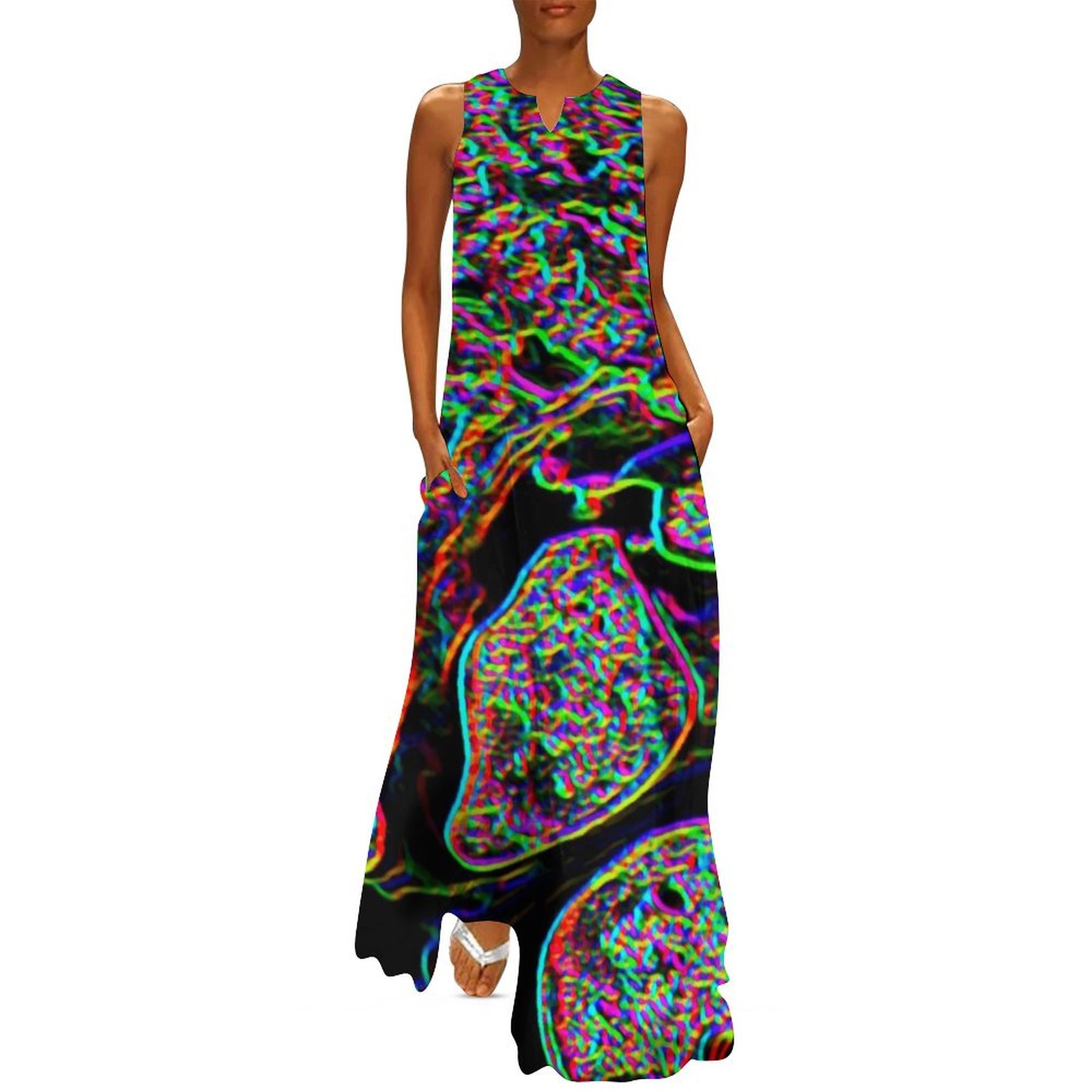 Blacklight Party Style Long Dress wedding dresses for parties eving ...