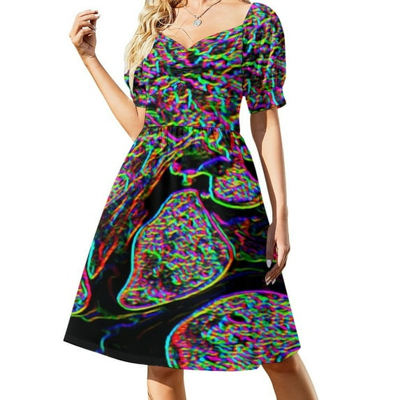 Blacklight Party Style Sleeveless Dress dresses korean style clothing ...