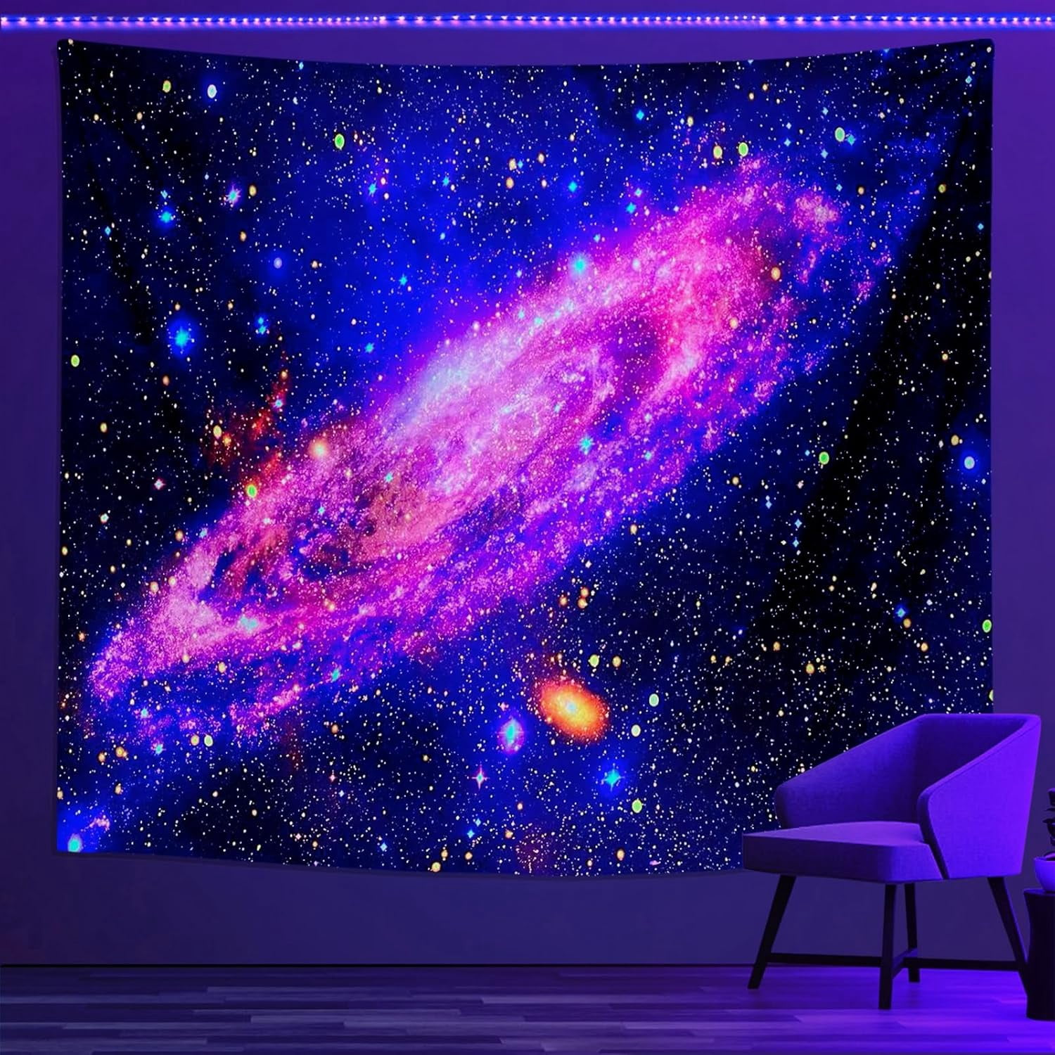Blacklight Posters for Adults and Teens, Space Galaxy Backdrop UV ...