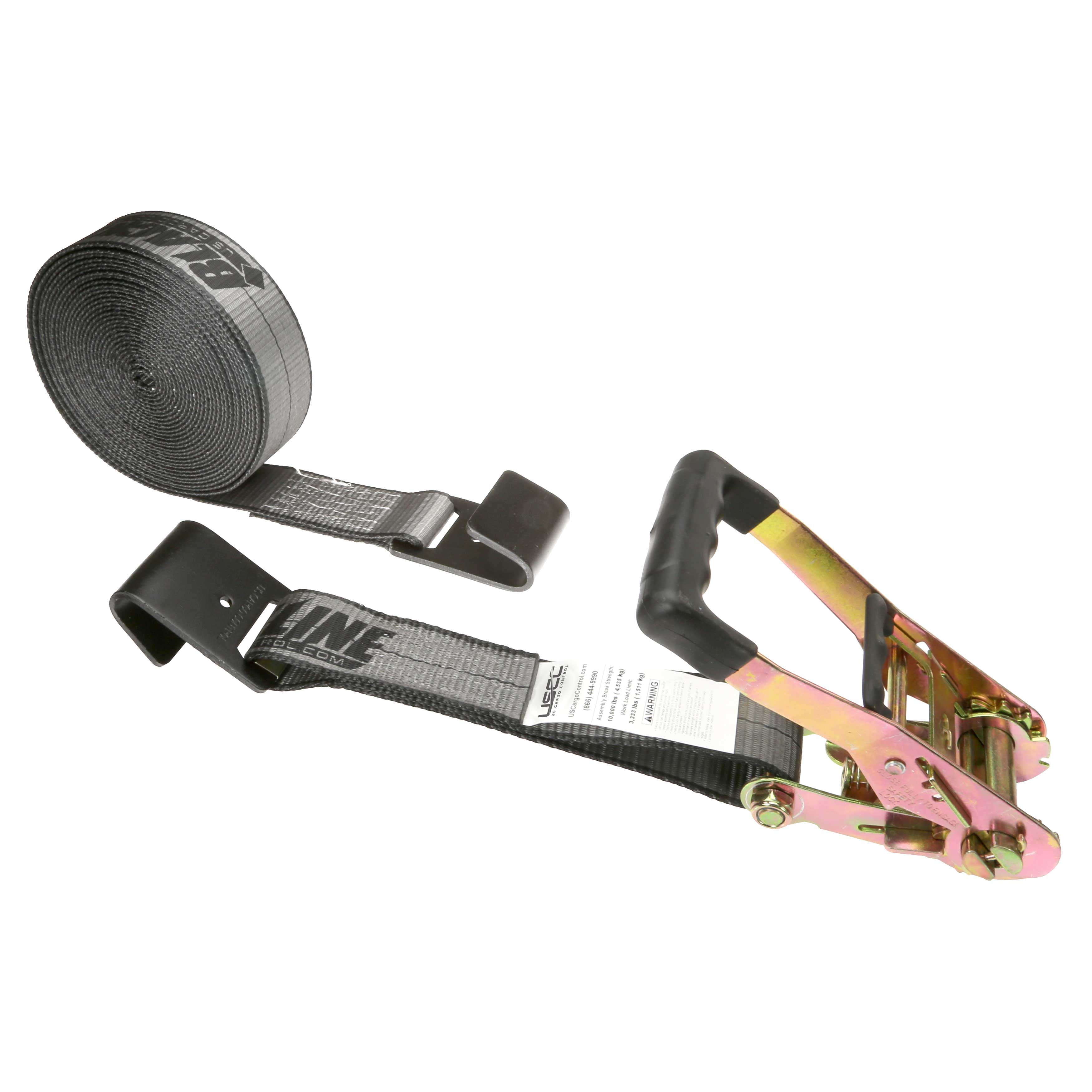 Blackline 2" x 27' Ratchet Strap w/ Flat Hooks - Walmart.com