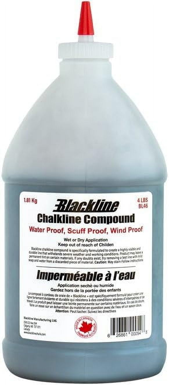 Blackline BL46 Black Water Proof Chalk Line Compound - 4 lb Refill ...