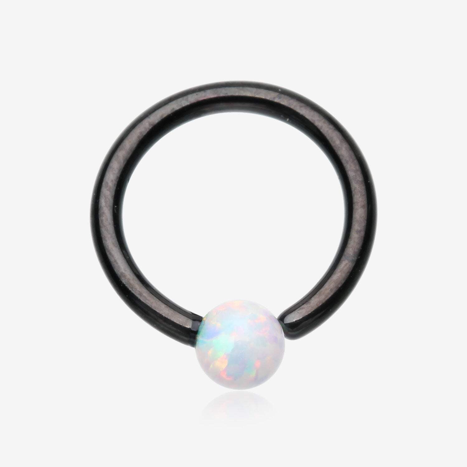 Blackline Fire Opal Basic Bendable Twist Hoop Ring - Walmart.com
