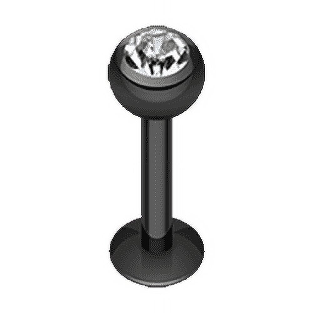 Blackline PVD Gem Ball Steel Labret - Walmart.com