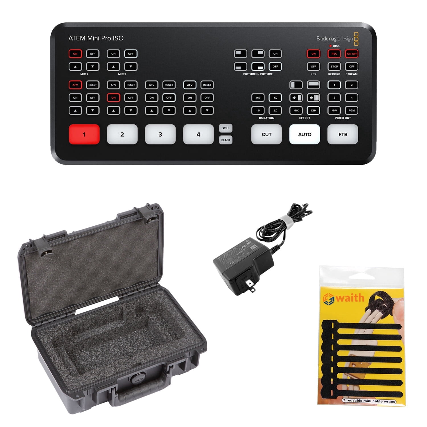 Blackmagic Design ATEM Mini Pro ISO HDMI Live Stream Switcher with SKB ...